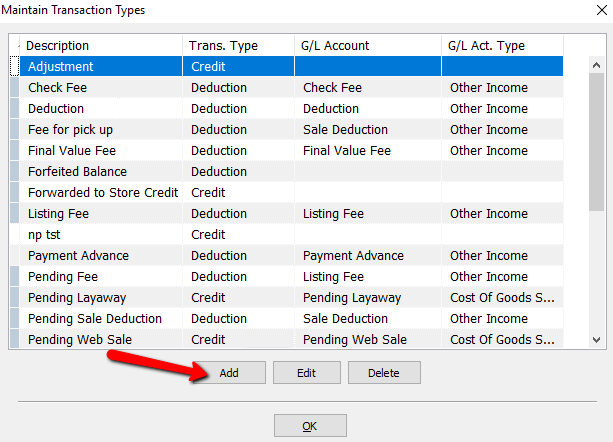 Transaction Types